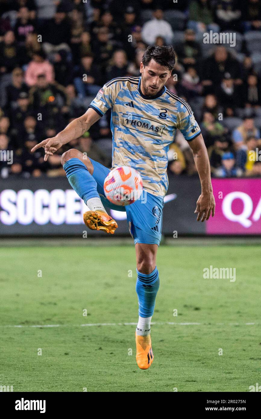 Philadelphia Union forward Julián Carranza (9) controls the ball during ...