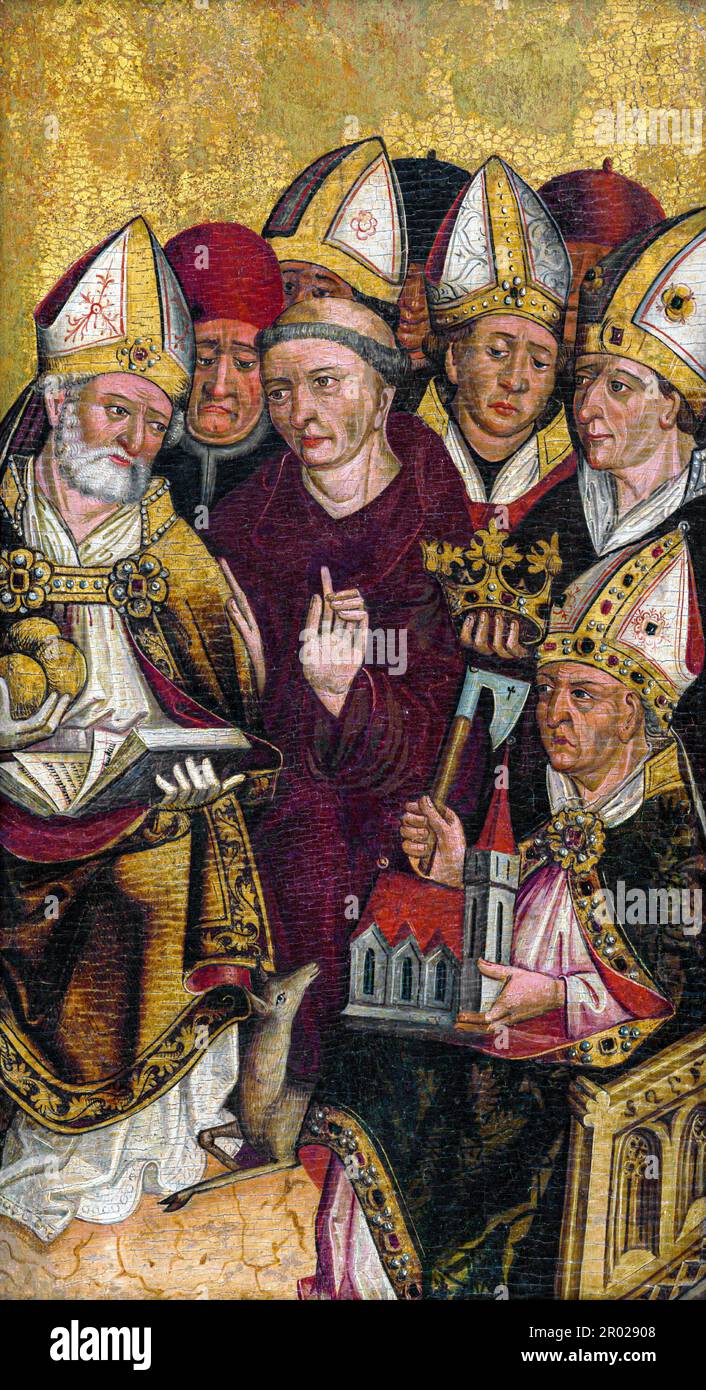Fragment of an altar wing from parchovian Stock Photo - Alamy