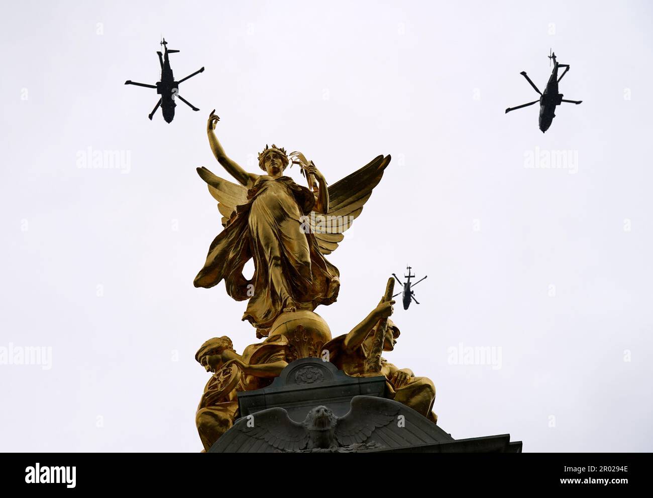 A general view of flypast by aircraft by aircraft from the Royal Navy ...