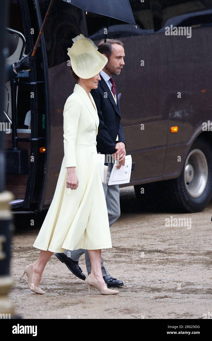 London, UK. 06th May, 2023. Pippa Middleton and James Middleton leaving ...