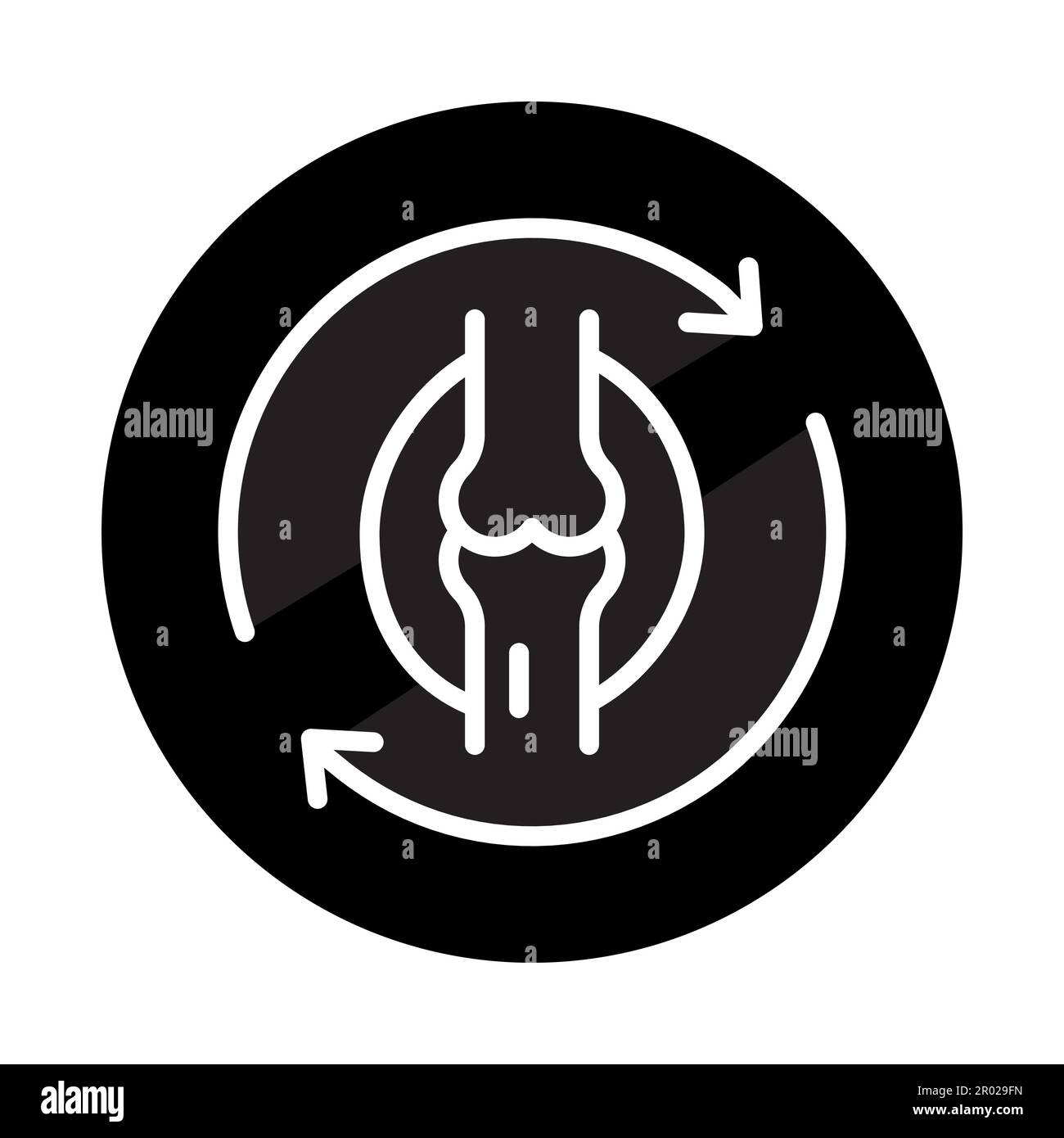 Joint transplant color line icon. Isolated vector element. Outline ...