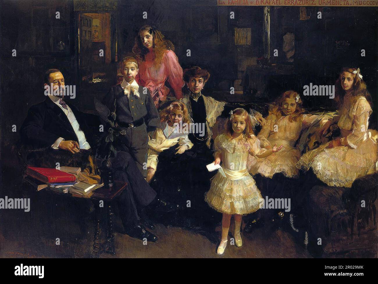 Joaquín Sorolla/ La familia de don Rafael Errázuriz Urmeneta, 1905 ...