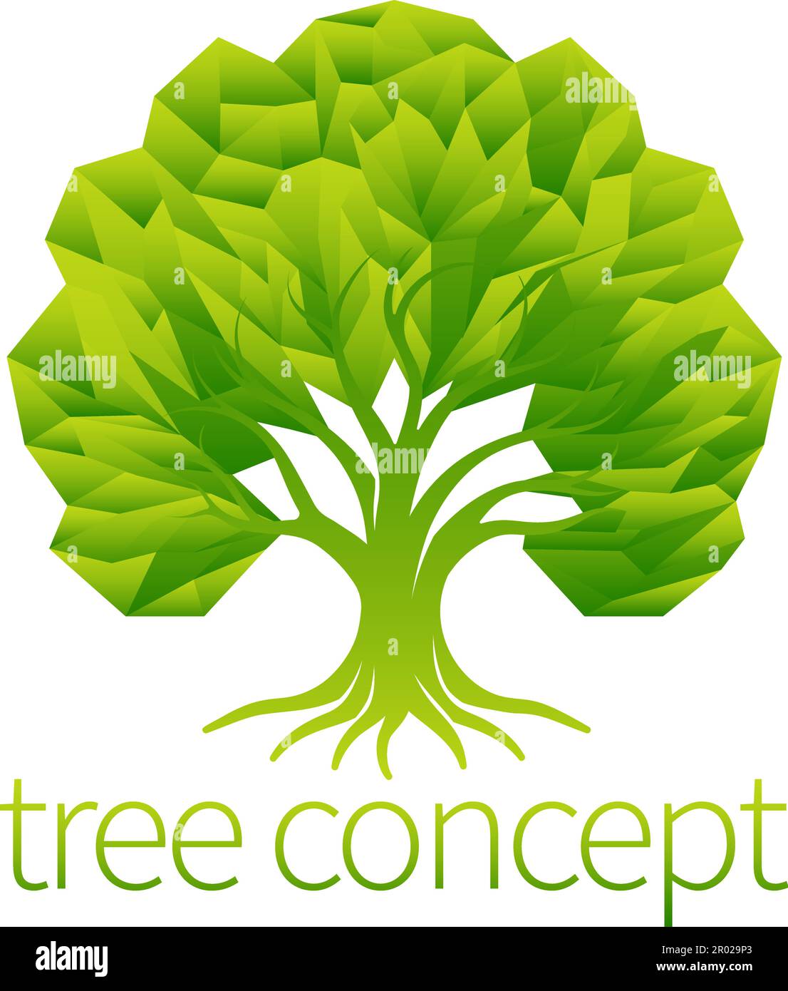 Tree Abstract Stylised Concept Design Icon Stock Vector Image & Art - Alamy