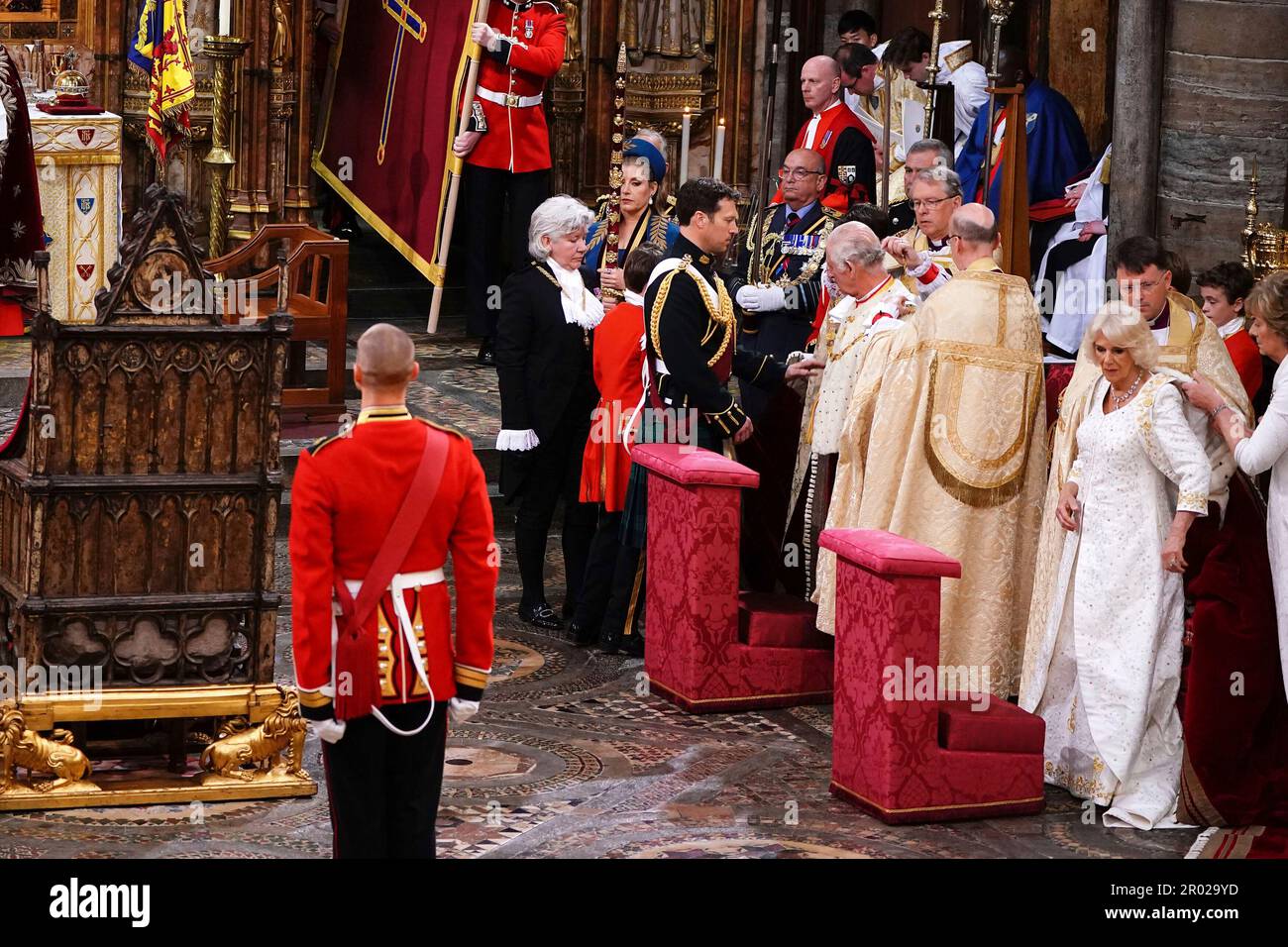 Britain's King Charles III and Queen Camilla during their coronation ...