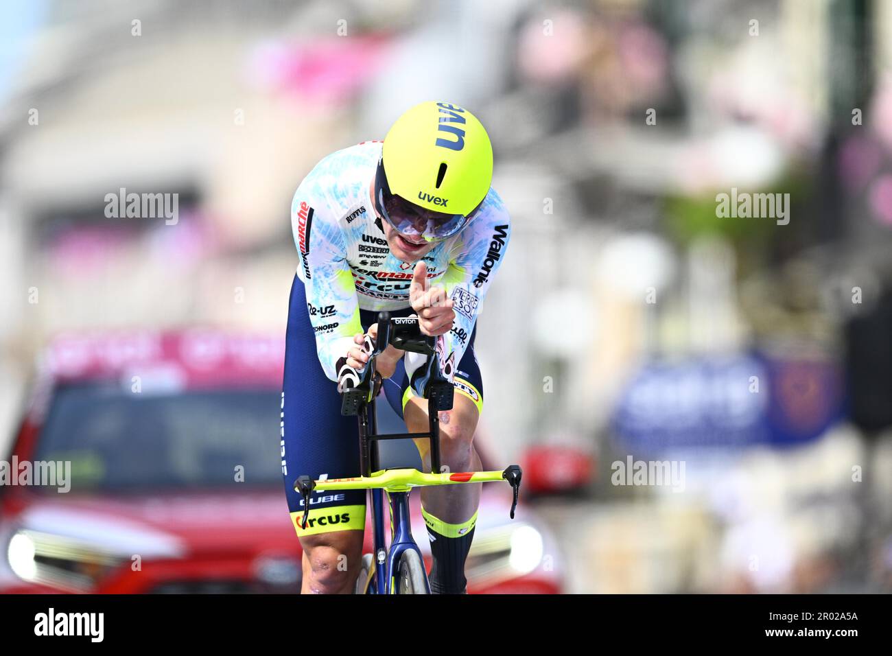 Ortona, Italy. 06th May, 2023. Belgian Laurenz Rex of Intermarche ...