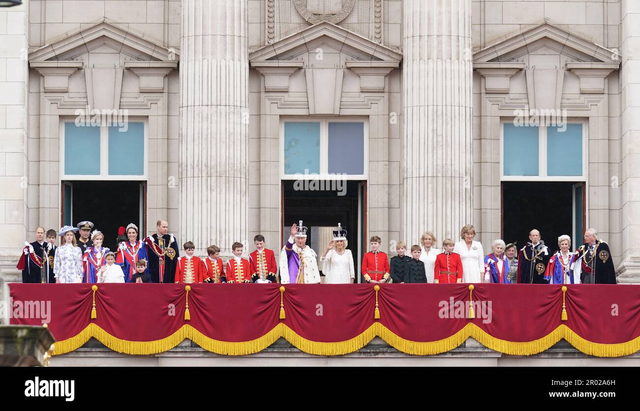(left to right) Members of the royal family: the Duke of Edinburgh, the ...