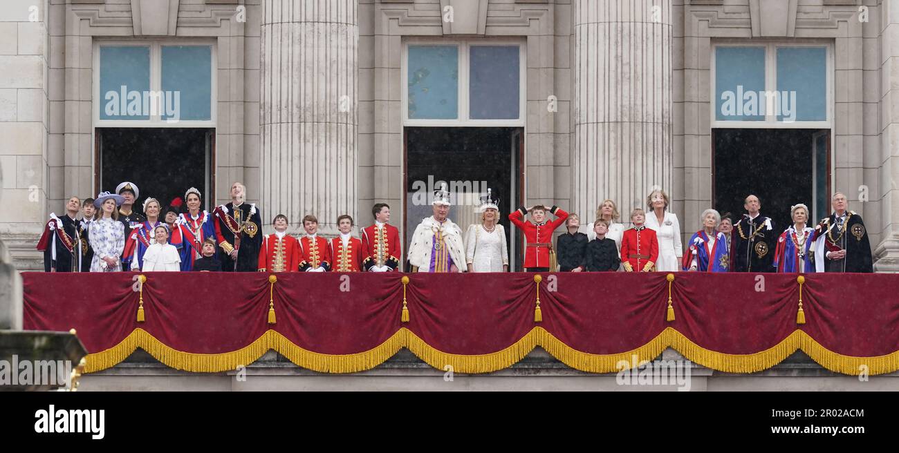 (left to right) Members of the royal family: the Duke of Edinburgh, the ...