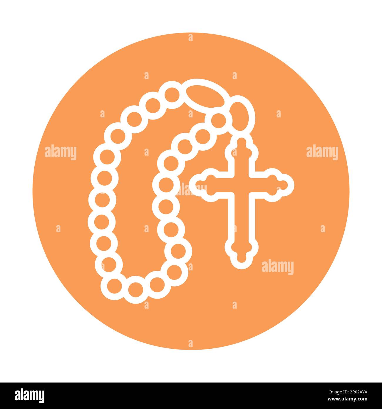 Rosary with a cross hi-res stock photography and images - Alamy