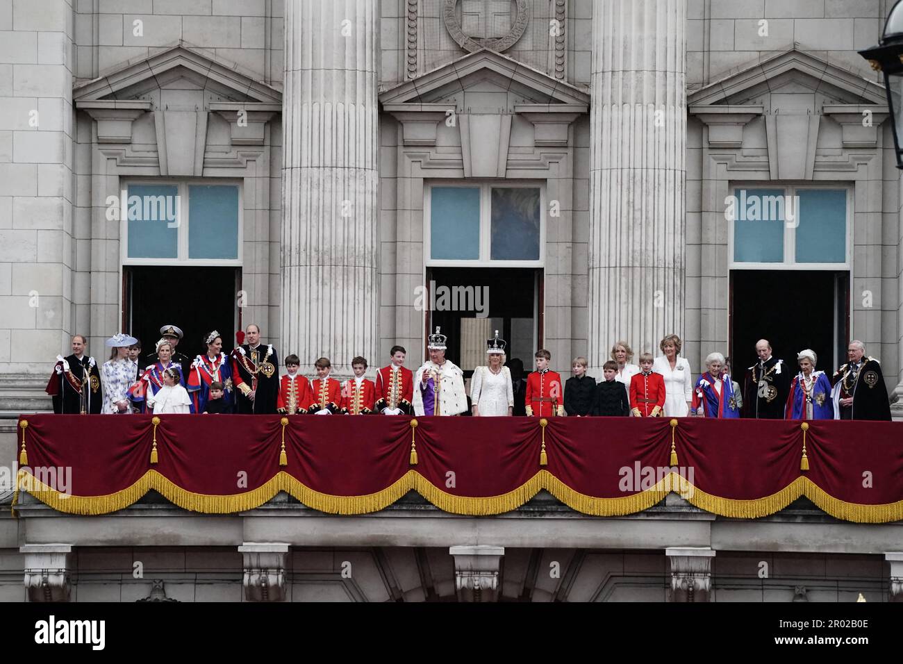 (left to right) Members of the royal family: the Duke of Edinburgh, the ...