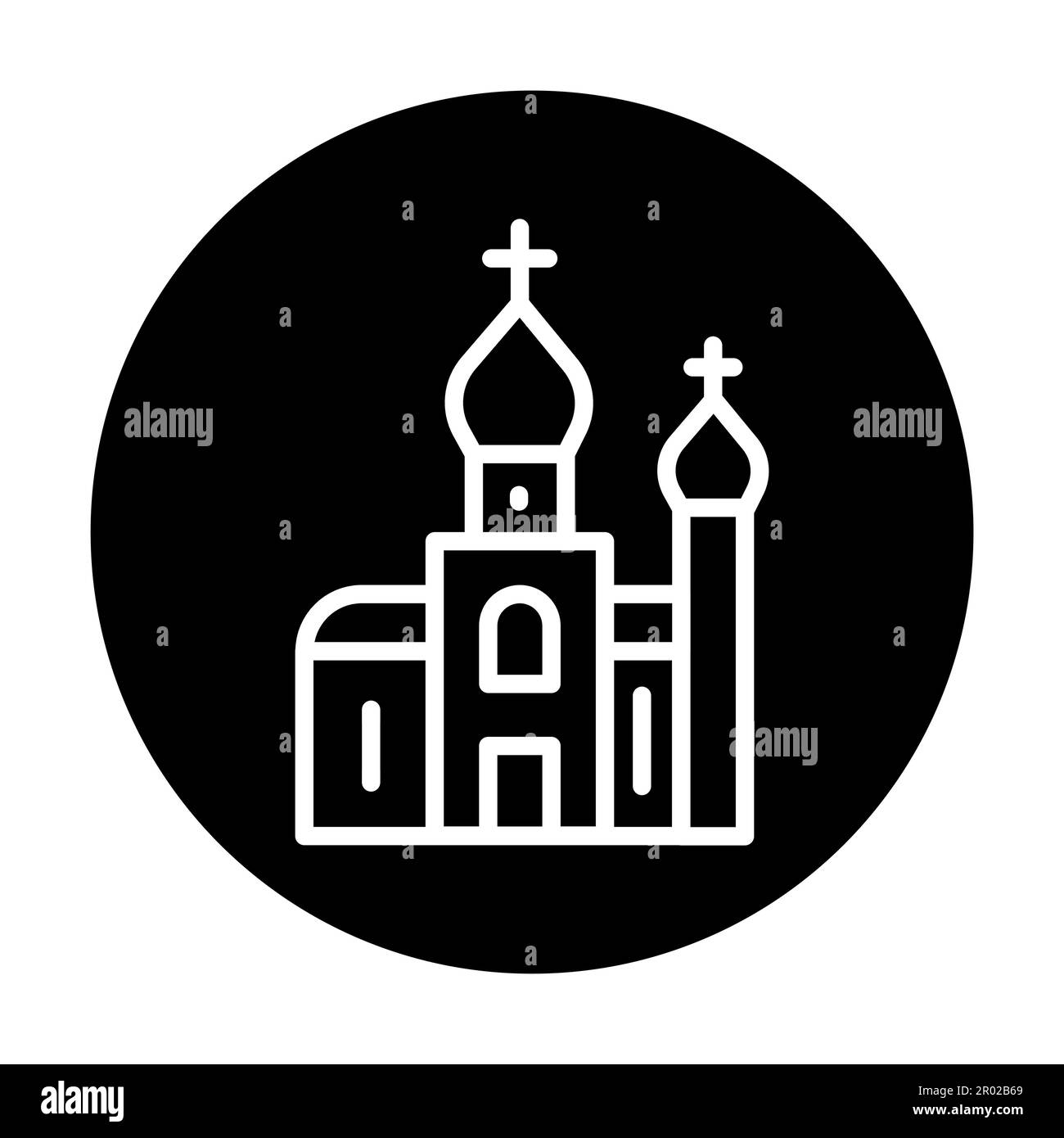 Church building line color icon. Isolated vector element Stock Vector ...