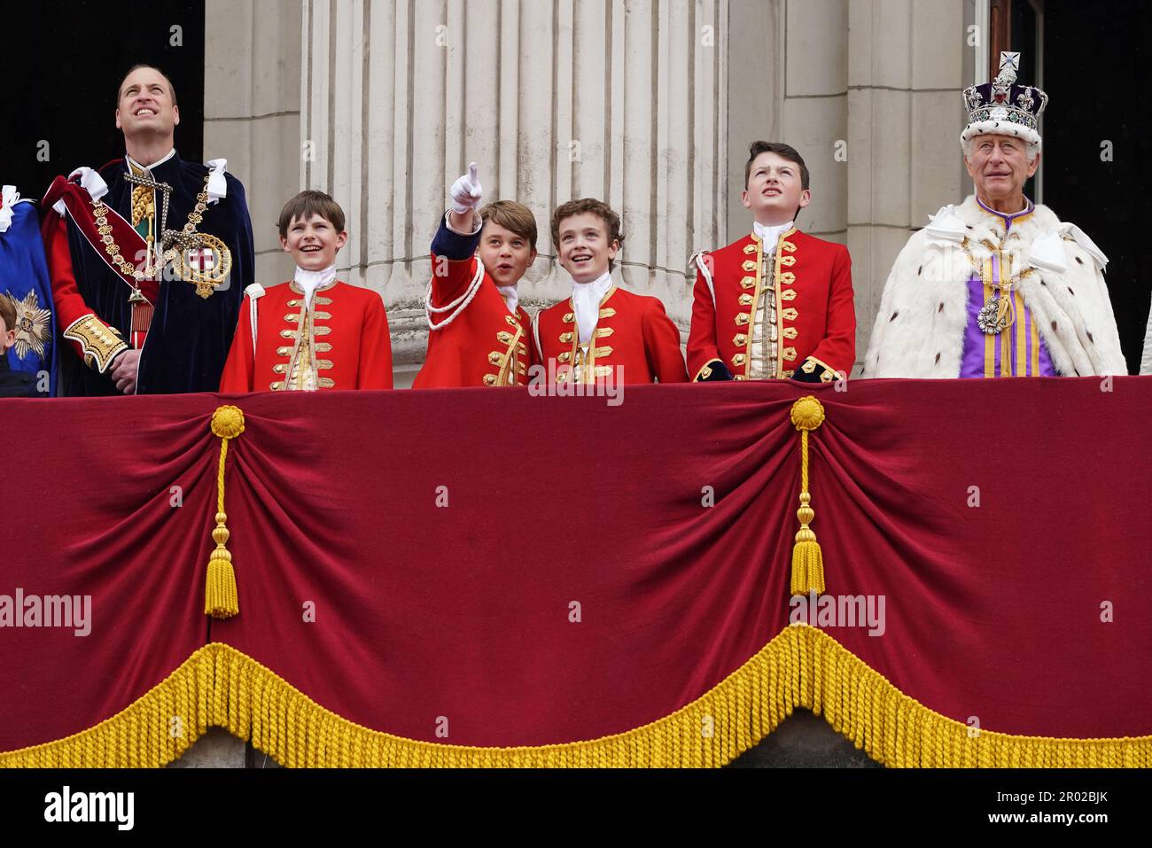 The Prince of Wales, the King's Pages of Honour including Prince George ...