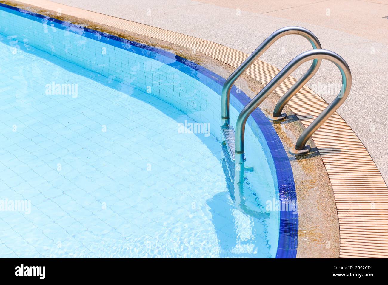 Swimming pool with stair Stock Photo - Alamy