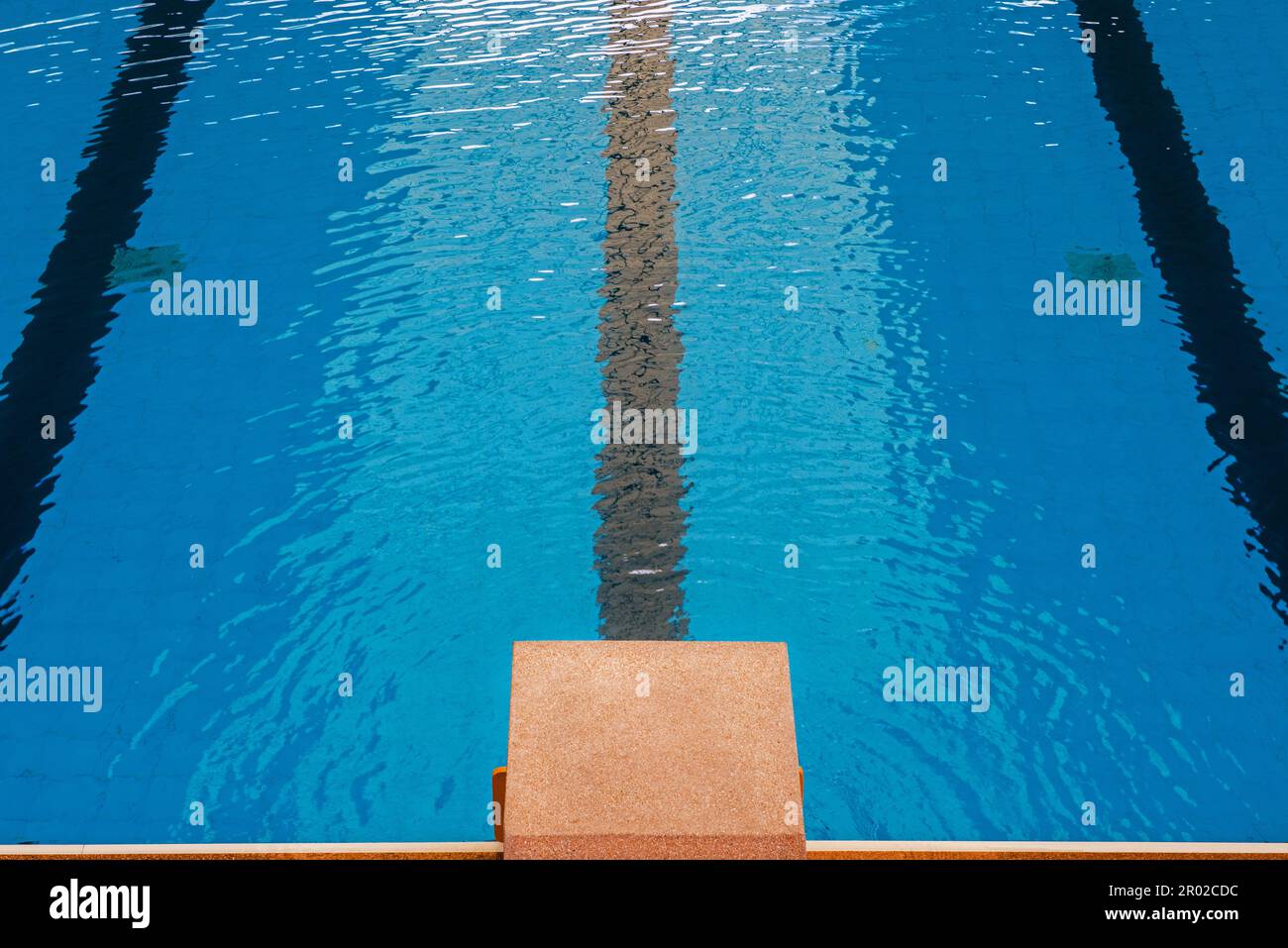 swimming pool and stands for jump Stock Photo - Alamy