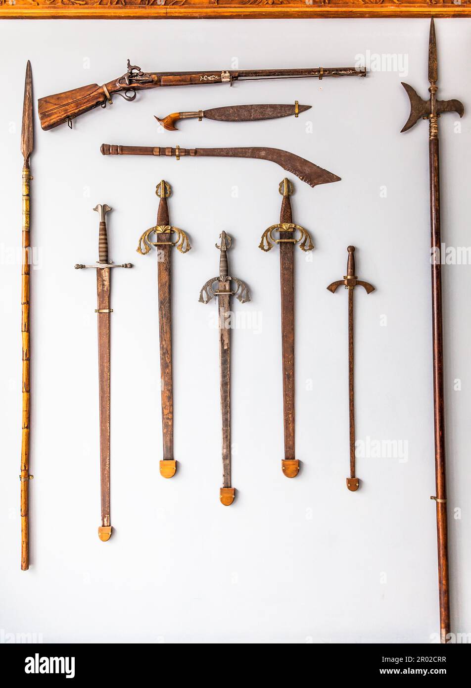 Spanish sword collection detail, sigle XVI Stock Photo - Alamy