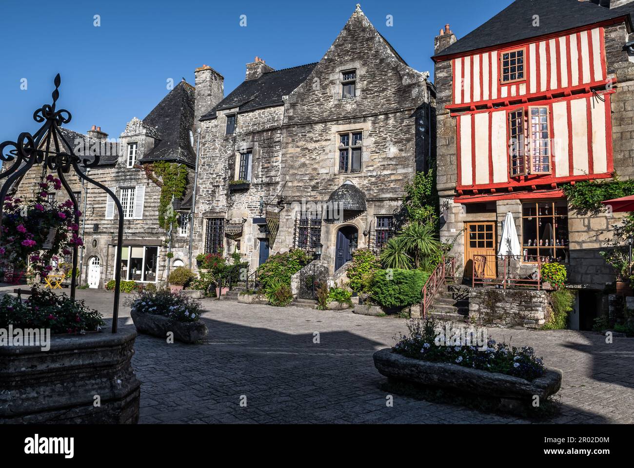 Picturesque Village Rochefort En Terre In The Department Of Morbihan In ...