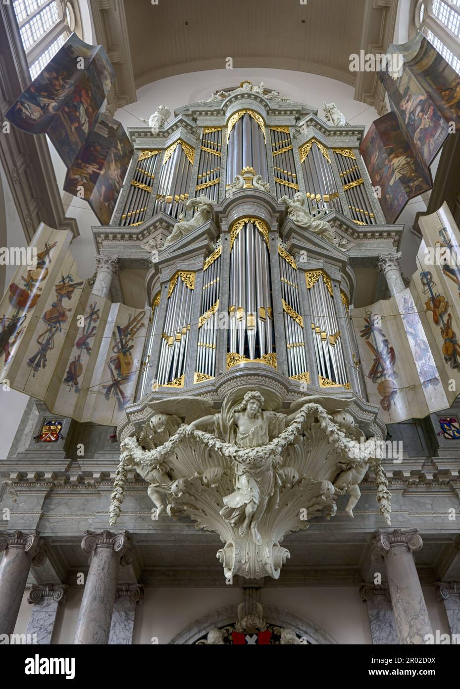 Duyschot Organ and magnificent pipes within Westerkerk Dutch Reformed ...