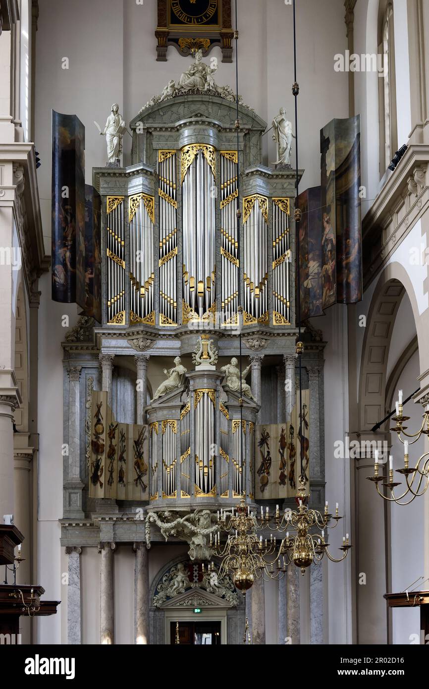 Duyschot Organ and magnificent pipes within Westerkerk Dutch Reformed ...