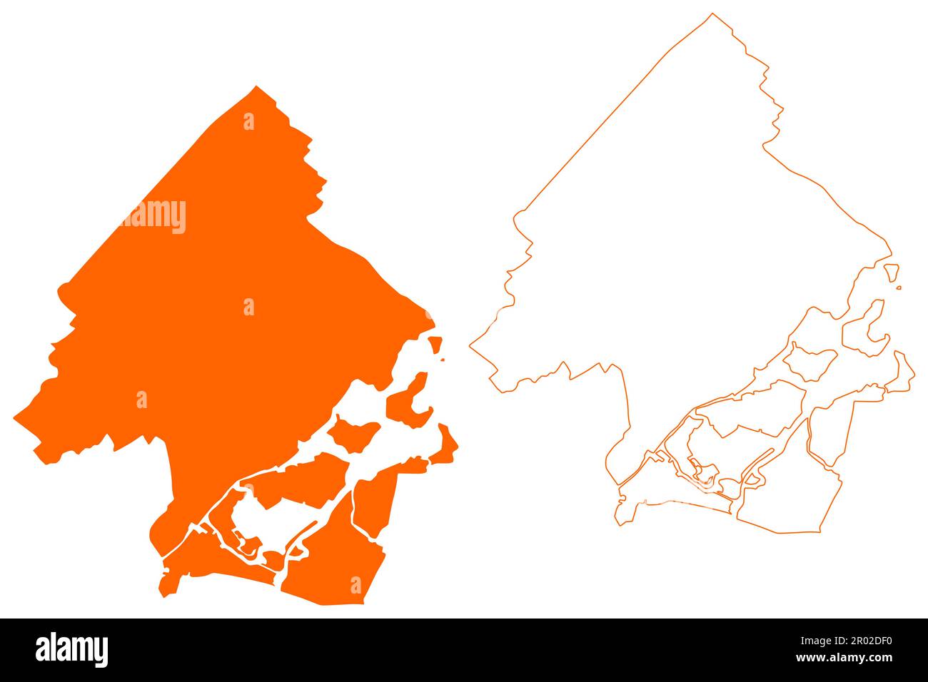 Teylingen municipality (Kingdom of the Netherlands, Holland, South ...