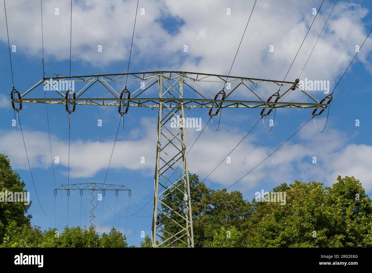 Energy overhead line Stock Photo - Alamy