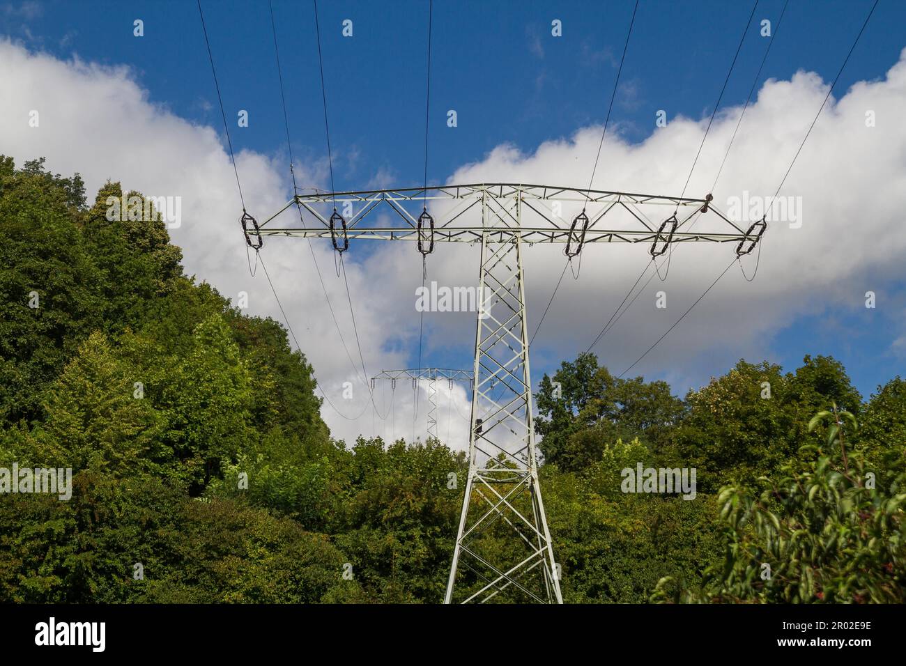 Energy overhead line Stock Photo - Alamy