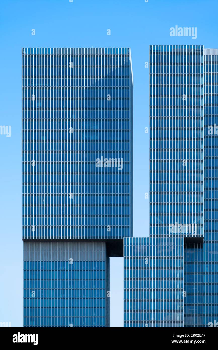 Rotterdam, Netherlands - De Rotterdam mixed use towers by OMA ...