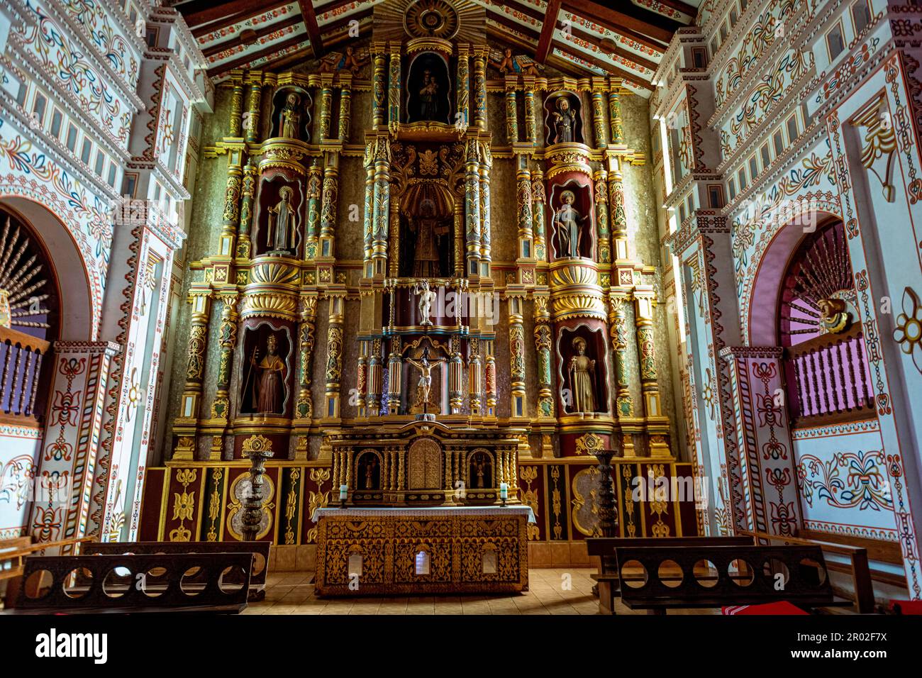 Golden altair, Unesco site Jesuit Missions of Chiquitos, Bolivia Stock ... Golden altair, Unesco site Jesuit Missions of Chiquitos, Bolivia Stock ...