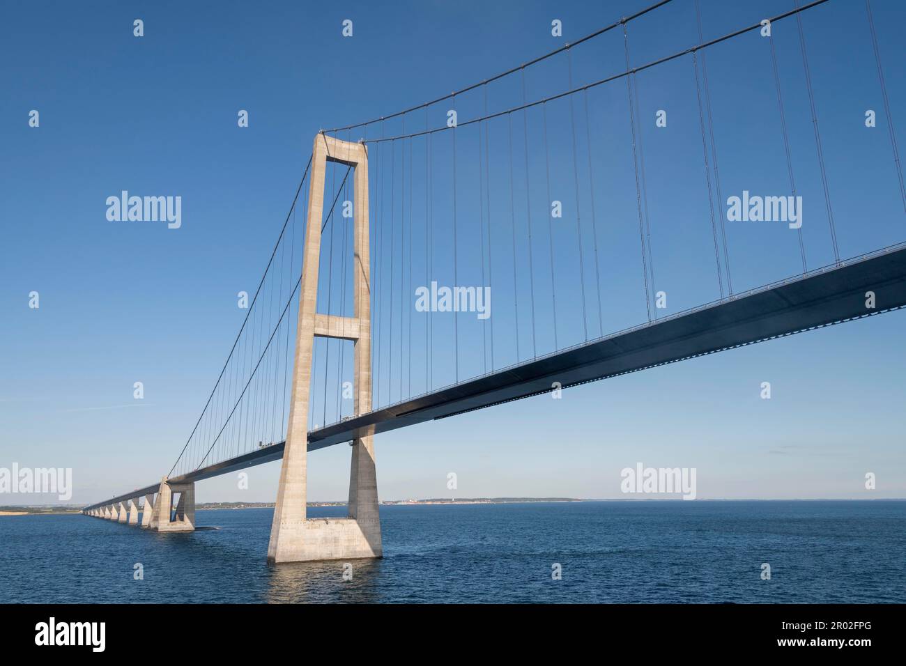 Storebaeltsbroen or Great Belt Bridge, Store Belt, Great Belt, Denmark ...
