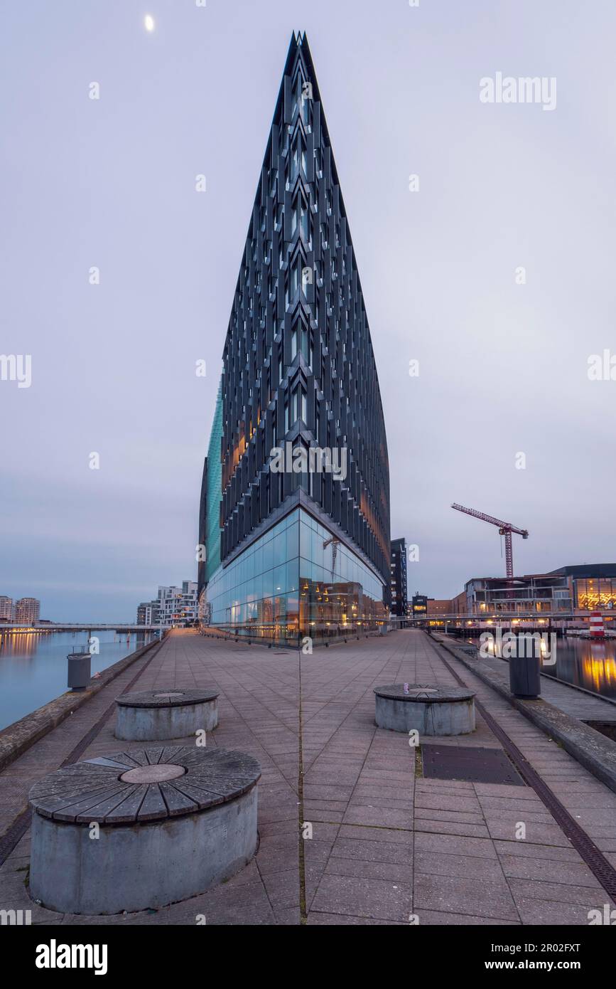 Aller Media office complex, futuristic building on the Copenhagen quay ...