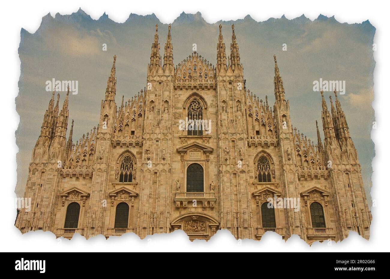 Gothic facade milan cathedral Cut Out Stock Images & Pictures - Alamy