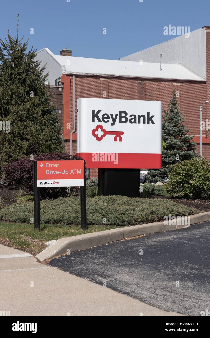 Warsaw - Circa May 2023: KeyBank consumer branch. KeyBank is the ...