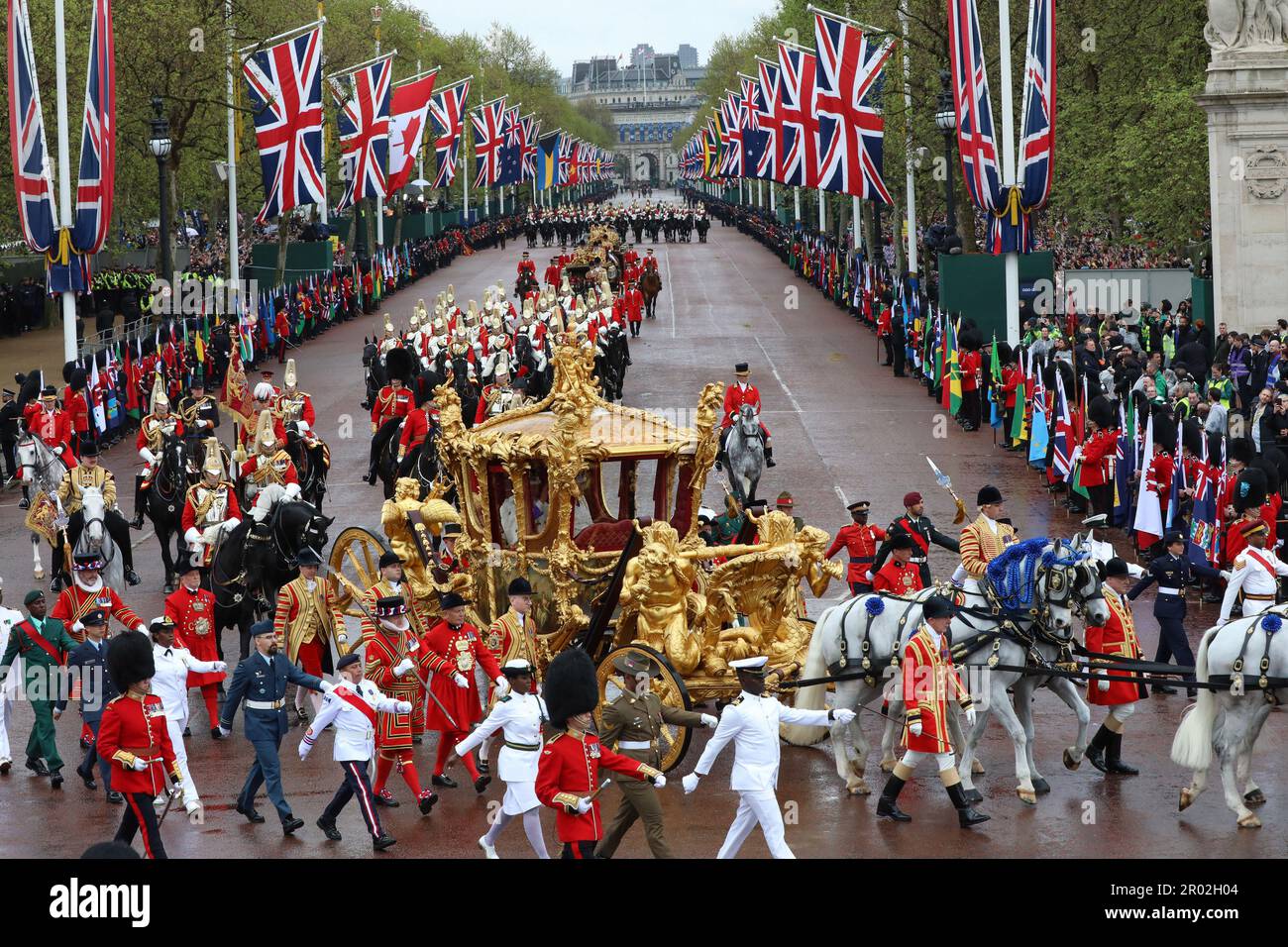 London, UK. 06th May, 2023. King Charles III and his wife Queen Camilla ...