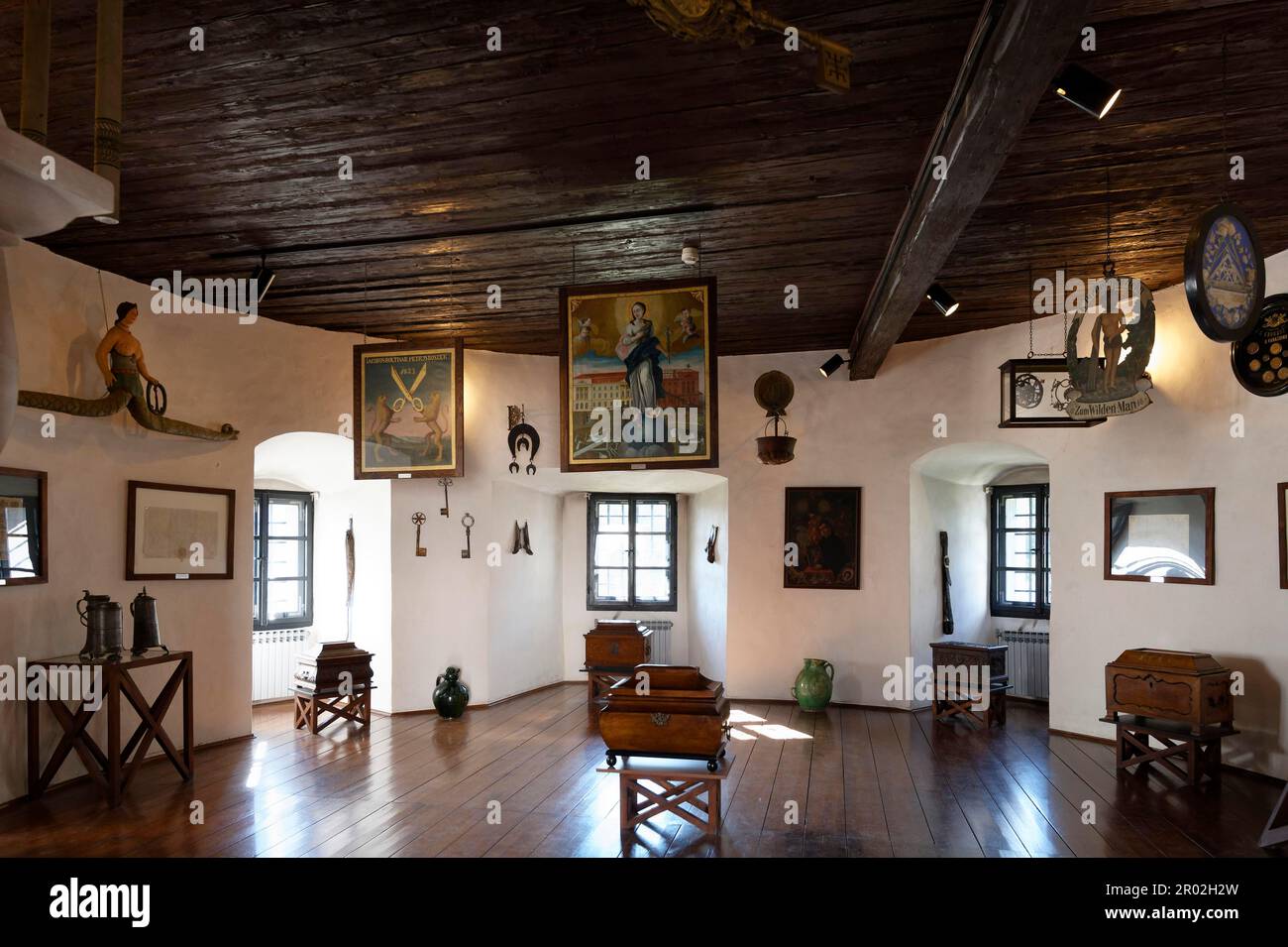 Interior view, Stari Grad (Castle), Varazdin, Varazdinska, Croatia ...