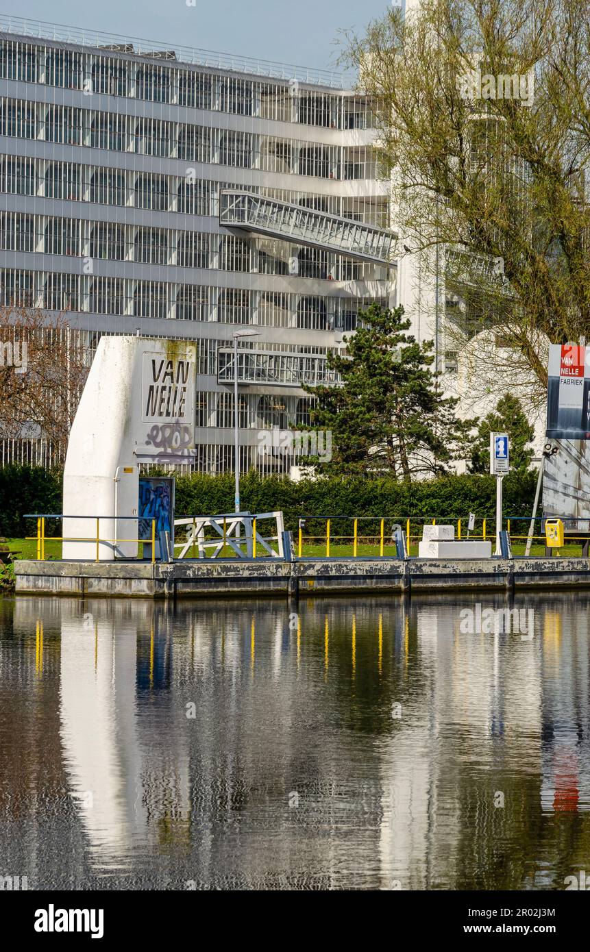 Rotterdam, The Netherlands, April 5, 2023: jetty for watertaxis in the ...