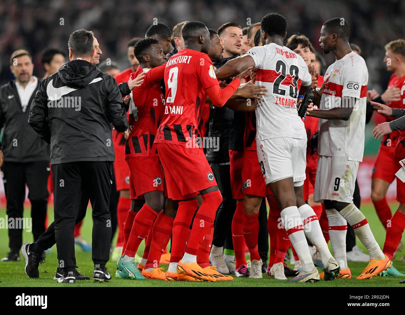 Rudelbildung, Randal Kolo Muani Eintracht Frankfurt SGE (09) Dan-Axel ... Rudelbildung, Randal Kolo Muani Eintracht Frankfurt SGE (09) Dan-Axel ...
