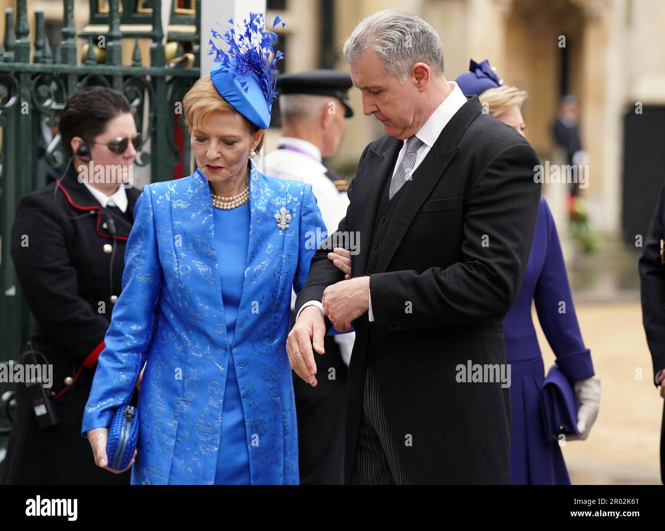 Prince Radu of Romania and Margareta of Romania arriving at Westminster ...