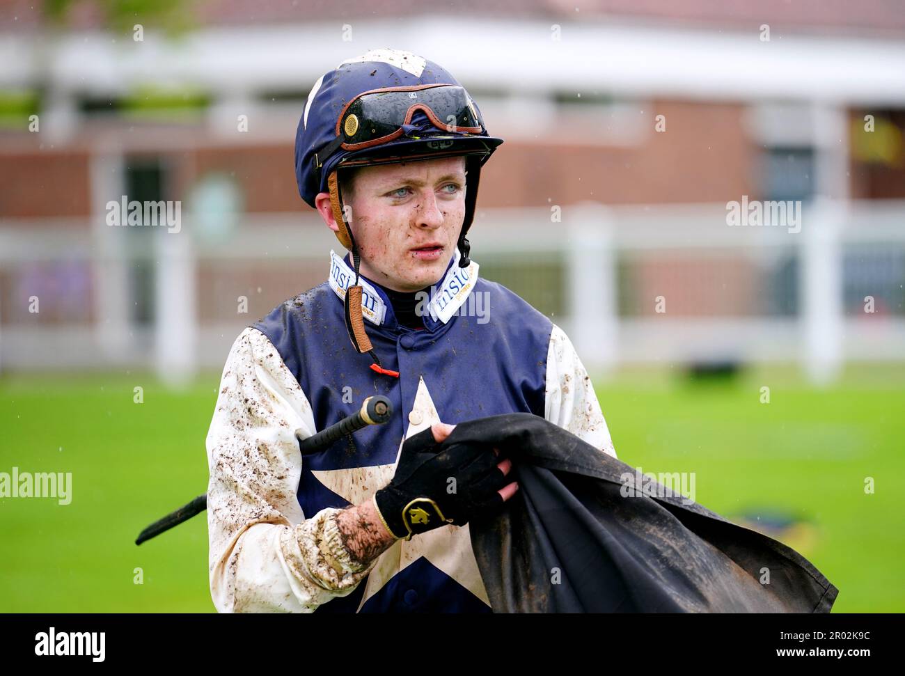 Jockey Adam Farragher after competing in the Howden Handicap on day two ...