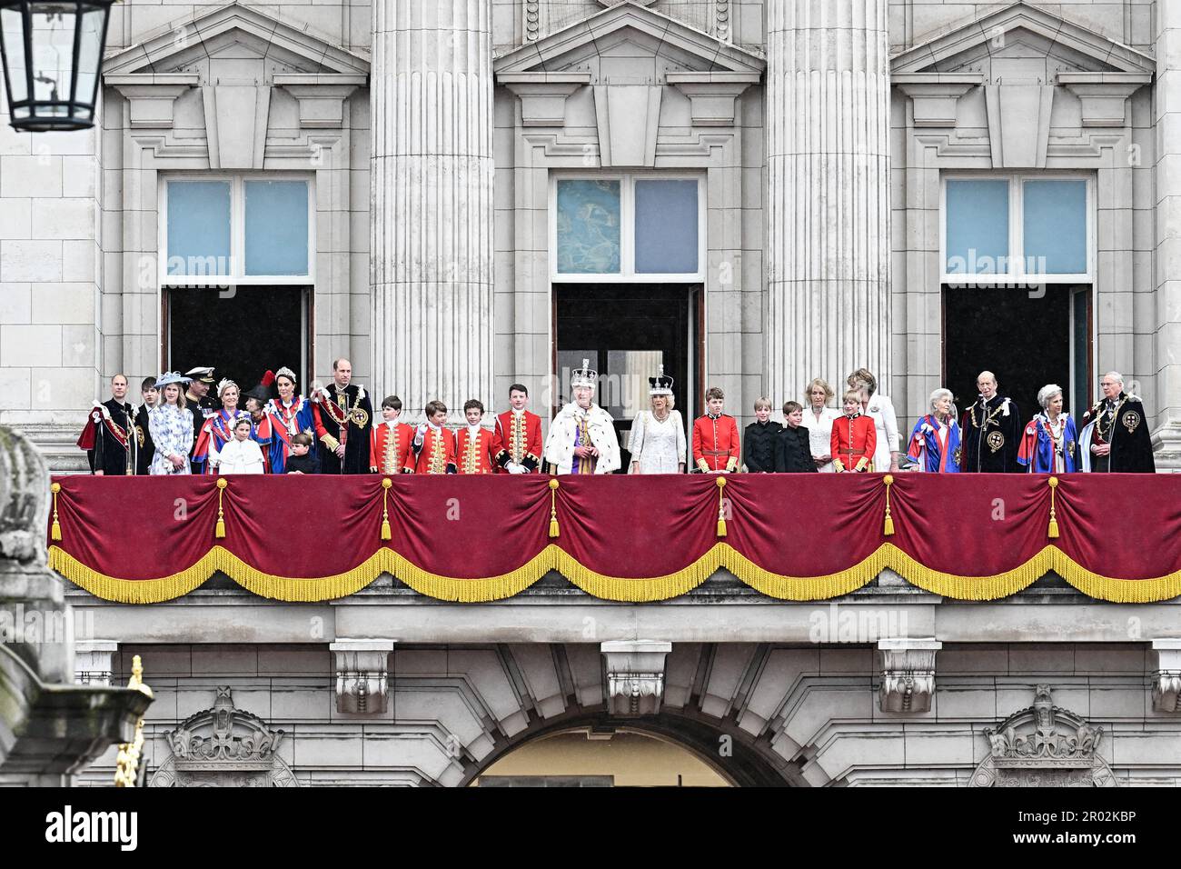 Members of the royal family: the Duke of Edinburgh, the Earl of Wessex ...