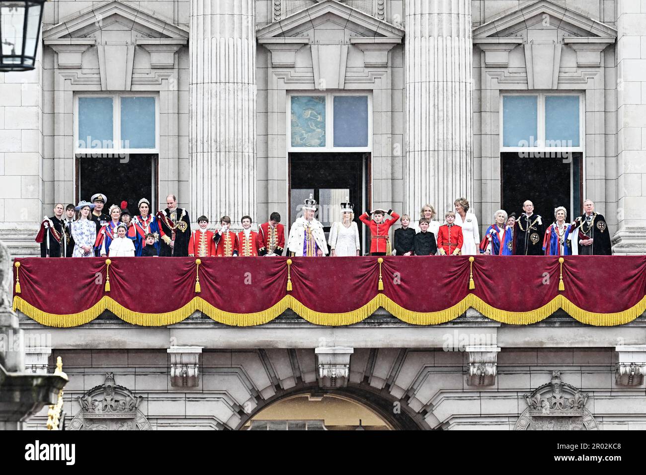 Members of the royal family: the Duke of Edinburgh, the Earl of Wessex ...
