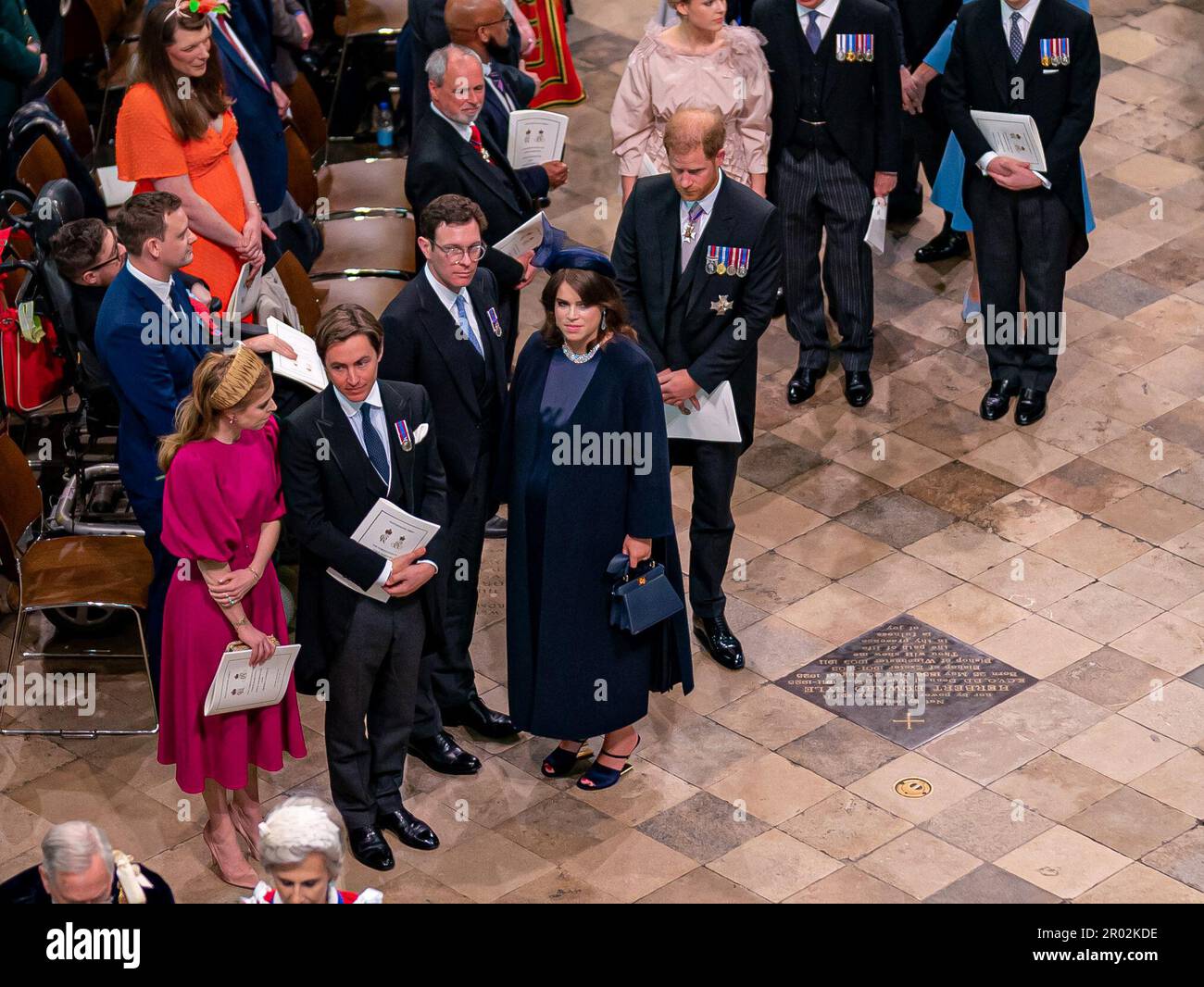 Princess eugenie right and princess beatrice left leave westminster ...