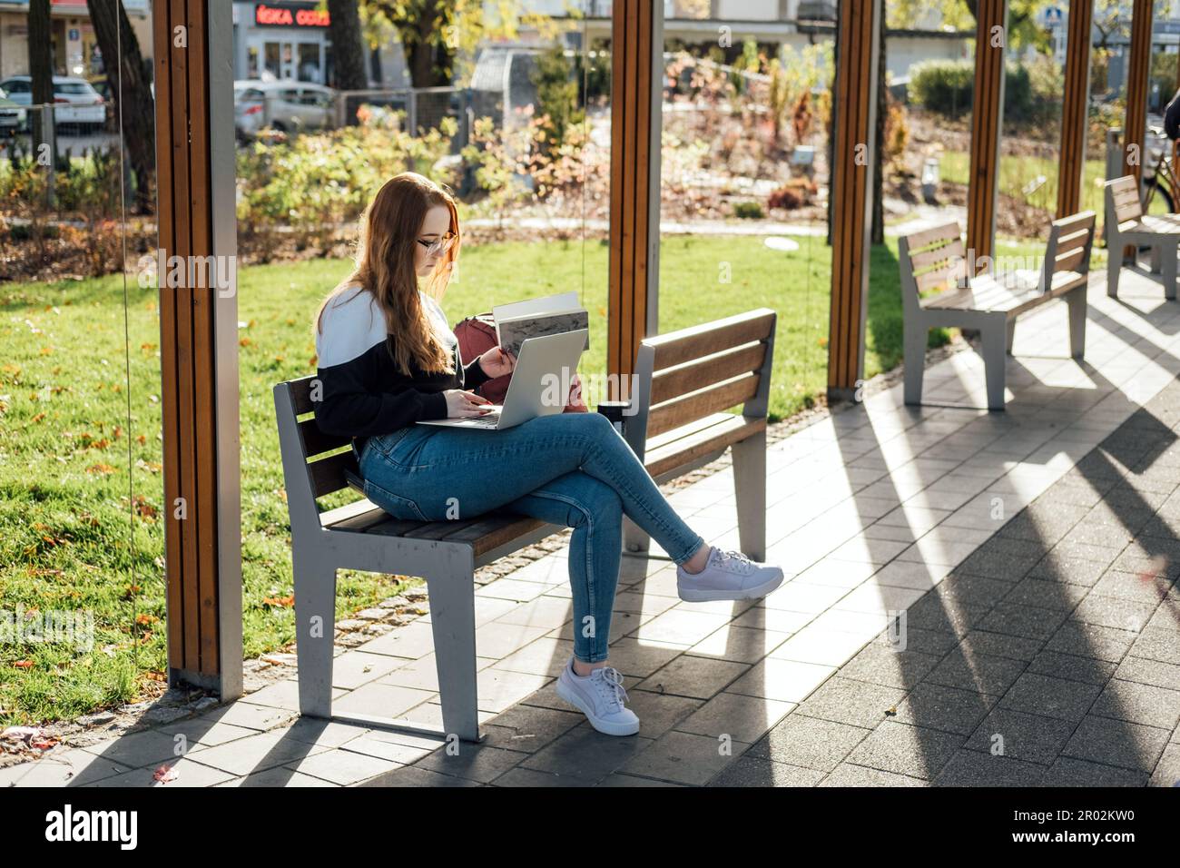 Managing Stress in High School. Stressed and tired student girl with ...