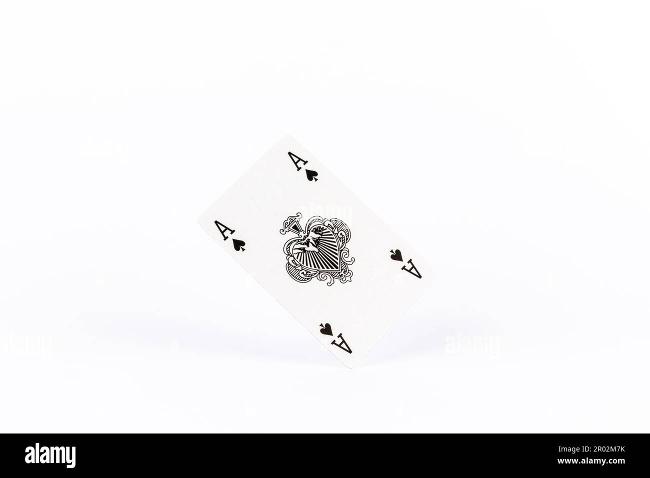 playing poker cards, ace on white background Stock Photo - Alamy