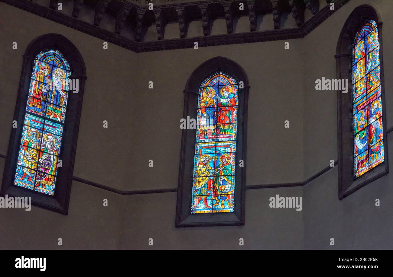 Impressive interior of Florence Duomo, Italy Stock Photo - Alamy