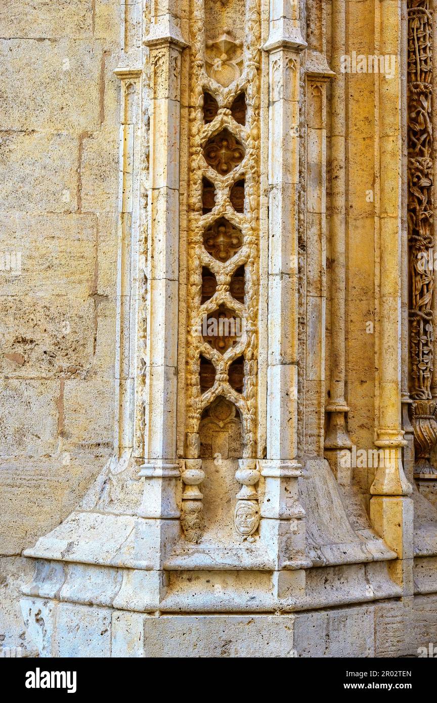 Lonja de la Seda. The stone architecture of the medieval building, in ...