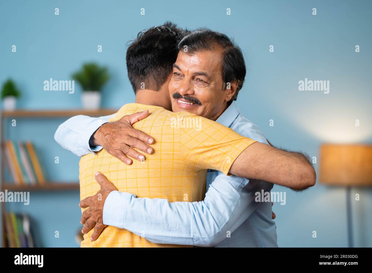 Indian son with old dad hi-res stock photography and images - Alamy