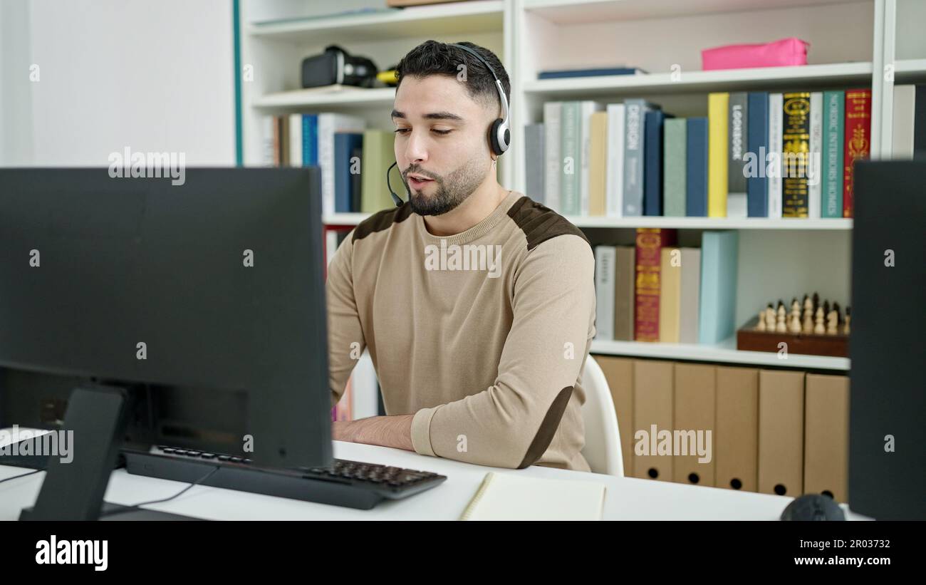 Young arab man student doing hi-res stock photography and images - Alamy