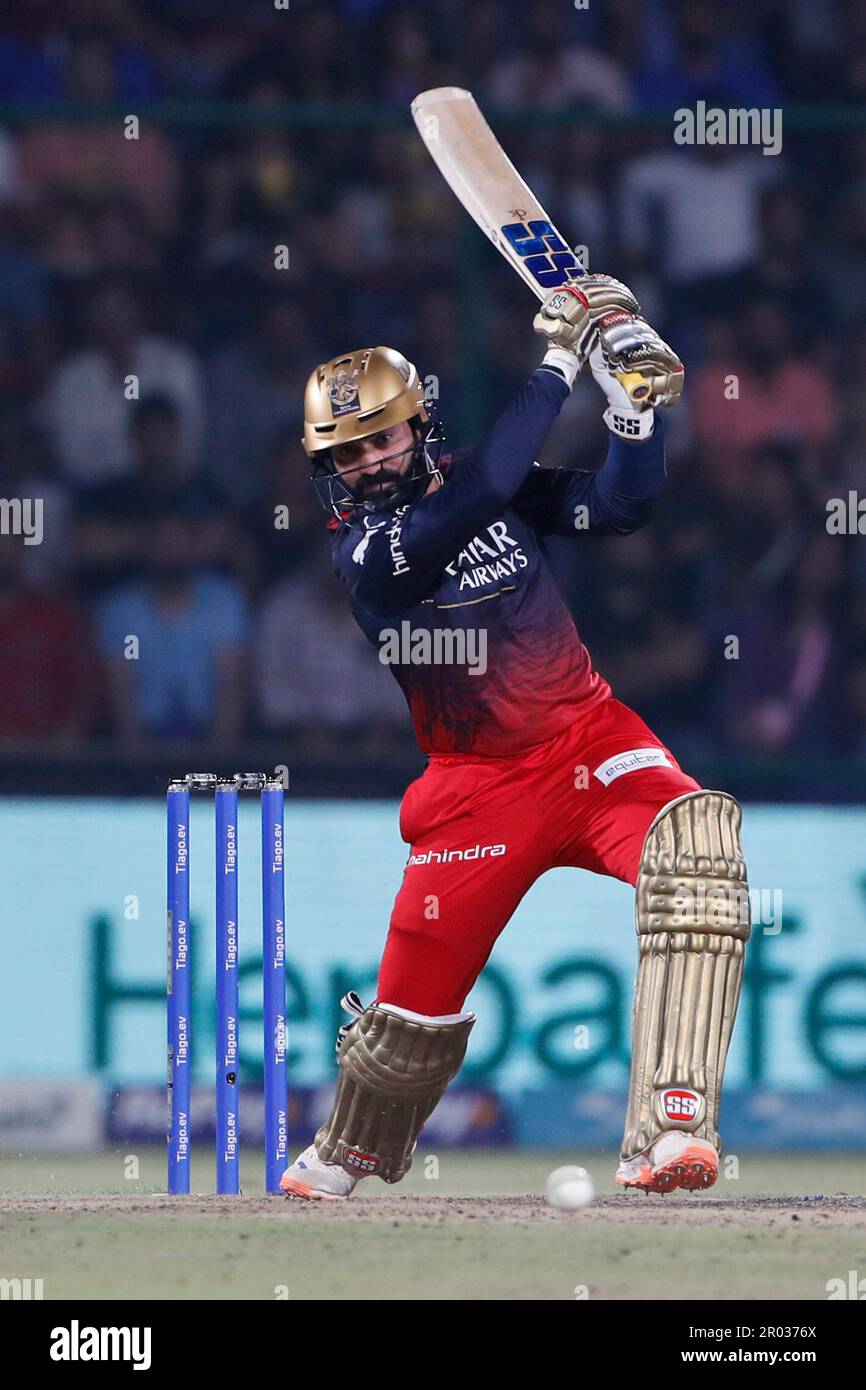 Royal Challengers Bangalore's Mahipal Lomror plays a shot during the ...