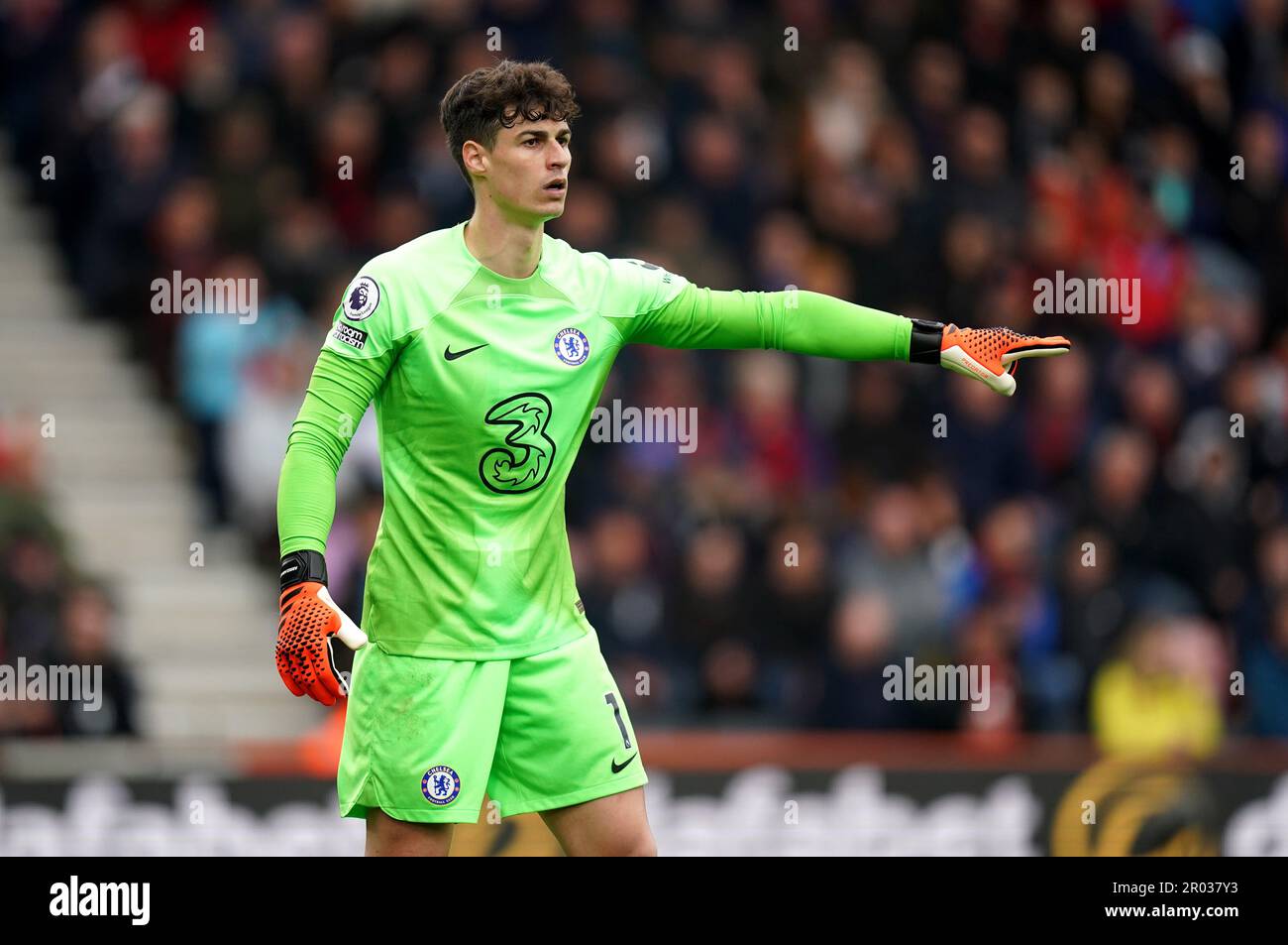 Chelsea goalkeeper Kepa Arrizabalaga during the Premier League match at ...