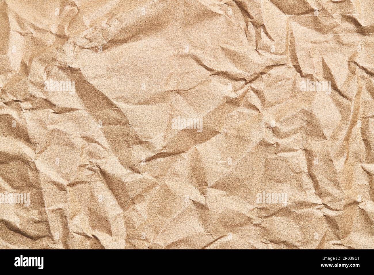 Brown crumpled paper texture background Stock Photo - Alamy