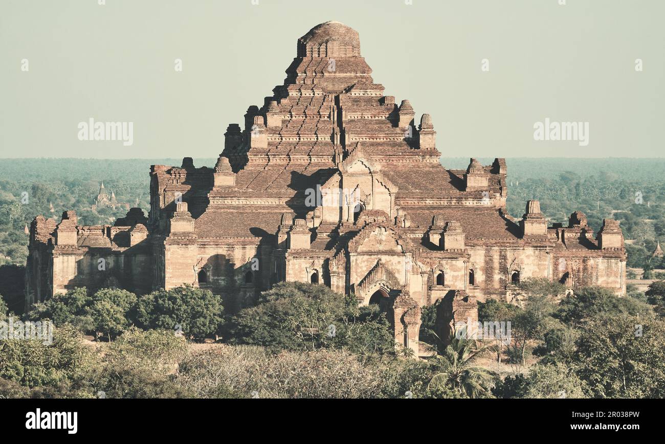 Temple of Bagan, color toning applied, Myanmar Stock Photo - Alamy