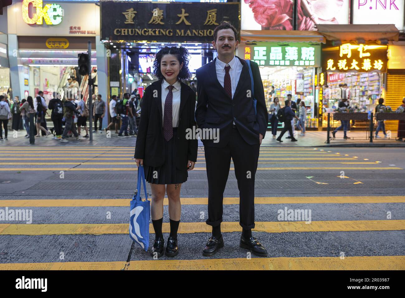 Nicole Law (left) and Nathan Cornish, organizers of local pop-up market ...